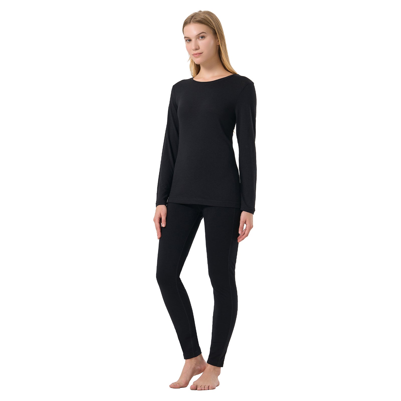 Women's Merino 200g Base Layer Set - Black – Merino Protect