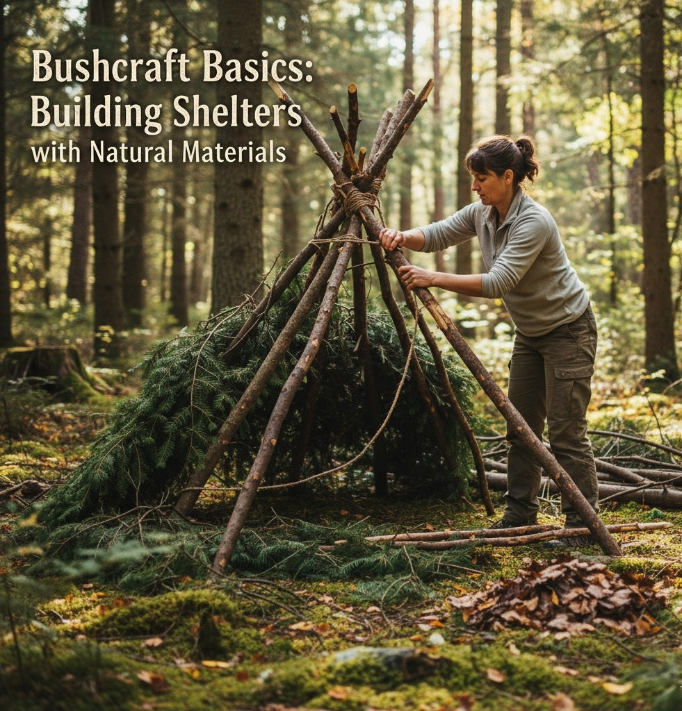 Bushcraft Basics Building Shelters With Natural Materials Merino Protect